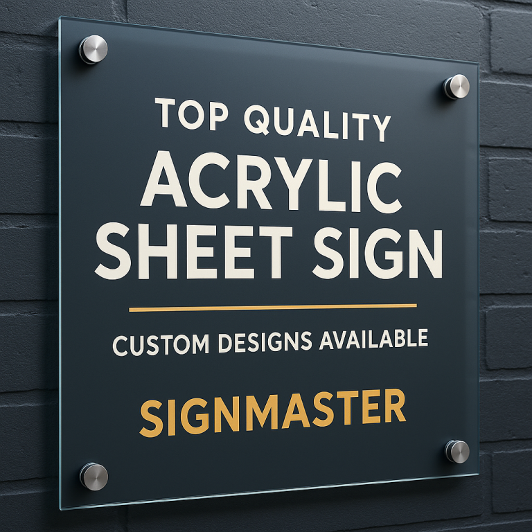 Top Quality Acrylic Sheet Sign in Lahore